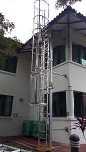 Safety Cage Ladder Product & System | Safety Cage Ladder
