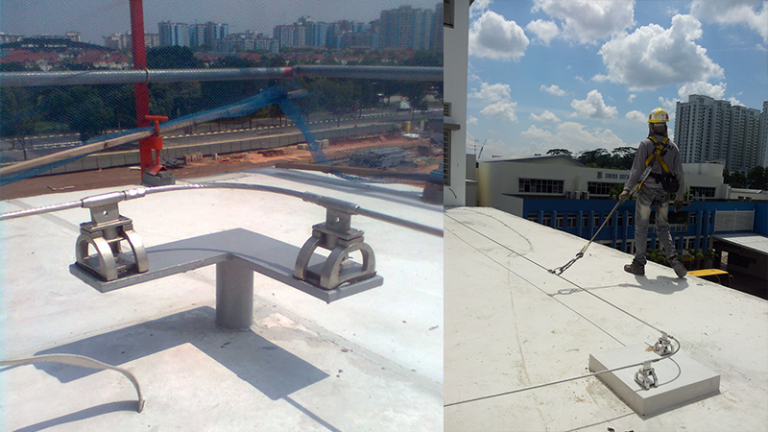 Safety Horizontal Lifeline Equipment in Singapore | Horizontal Lifeline Sg