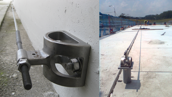 Safety Horizontal Lifeline Equipment in Singapore | Horizontal Lifeline Sg